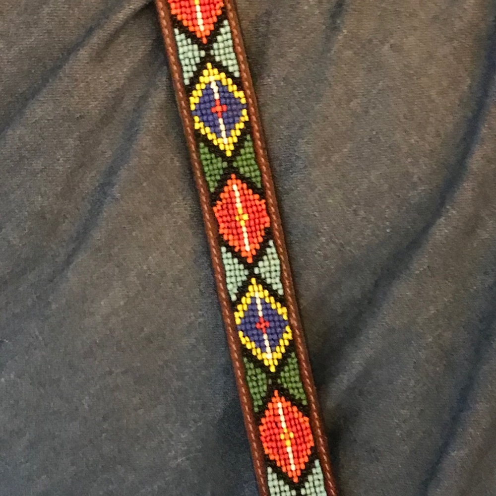 Indian And Leather 32 Inch Belt - Gem